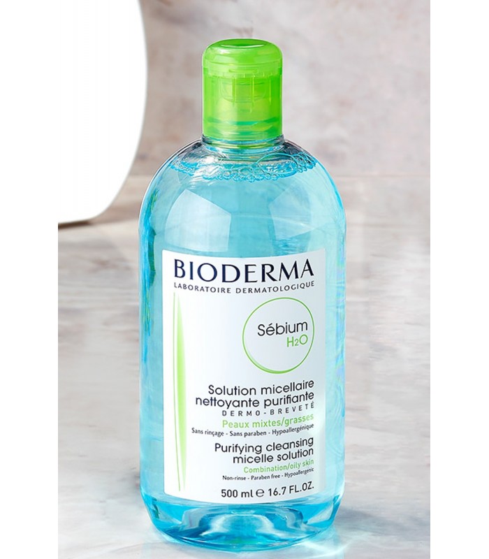 محلول پاک کننده سبیوم H2O میسلار بایودرما 500 میل - Bioderma Sebium H2o ...