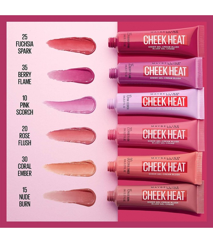 رژگونه مایع میبلین مدل Maybelline Cheek Heat Liquid Blush