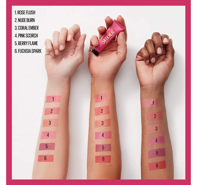 رژگونه مایع میبلین مدل Maybelline Cheek Heat Liquid Blush